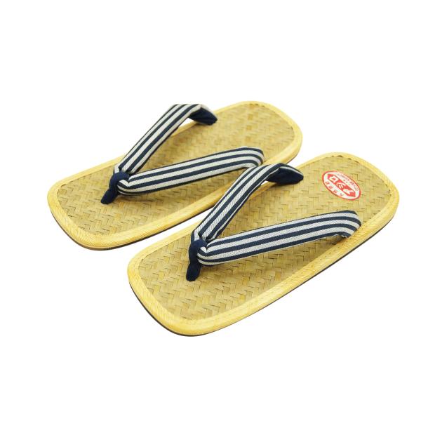 ■素材：表/天然素材アジロ　竹　底/牛皮（特殊加工）　■鼻緒素材/綿100％■サイズ：約25ｃｍ（24.5ｃｍ〜26.5ｃｍの方対応）フリーサイズ かかと高さ約2ｃｍ 　横巾約9.5ｃｍ■生産国：日本