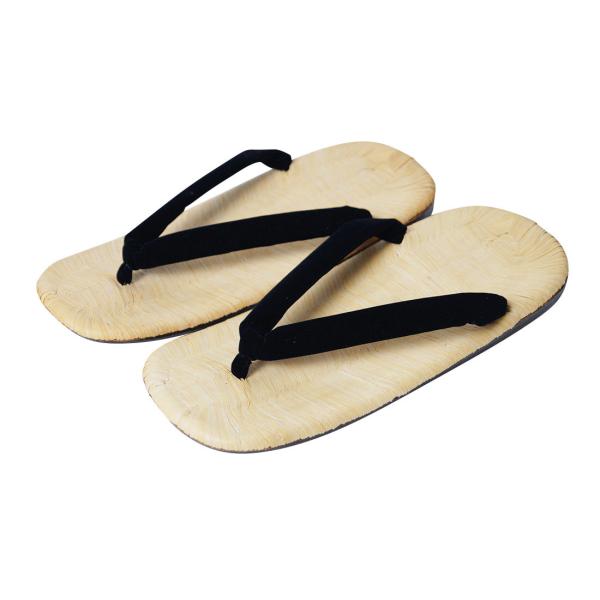 雪駄（せった）本物を追求するならこれ！プロの方々もうなずく逸品です。素材：表/本畳　底/牛皮（特殊加工）　■鼻緒素材/黒別珍/白ビニール■サイズ：Ｍサイズ約24ｃｍ（24ｃｍ〜25.5ｃｍの方対応）Ｌサイズ約25ｃｍ（25ｃｍ〜26.5ｃｍ...