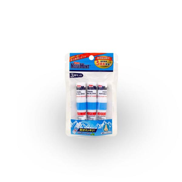 【商品名】　NOSEMINT ノーズミント 3本セット 【商品説明】　・パッケージ重量: 0.04 kg・ブラント名: NOSEMINT(ノーズミント)・内容量:3本・原産国:タイ・商品サイズ (幅×奥行×高さ) :14×2×9cm 【サイ...