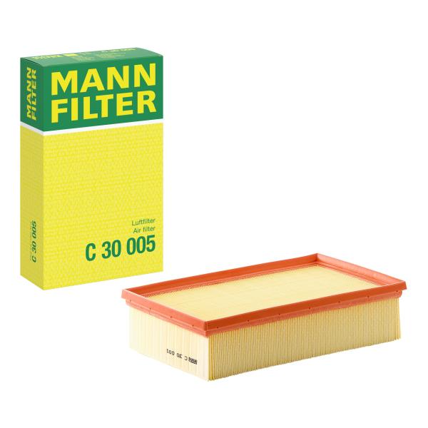 【商品名】　マンフィルター(MANN FILTER) エアフィルター C30005 【商品説明】　・純正同等品 【サイズ】　高さ : 8.00 cm　横幅 : 18.70 cm　奥行 : 30.90 cm　重量 : 460.0 g　※梱包時...