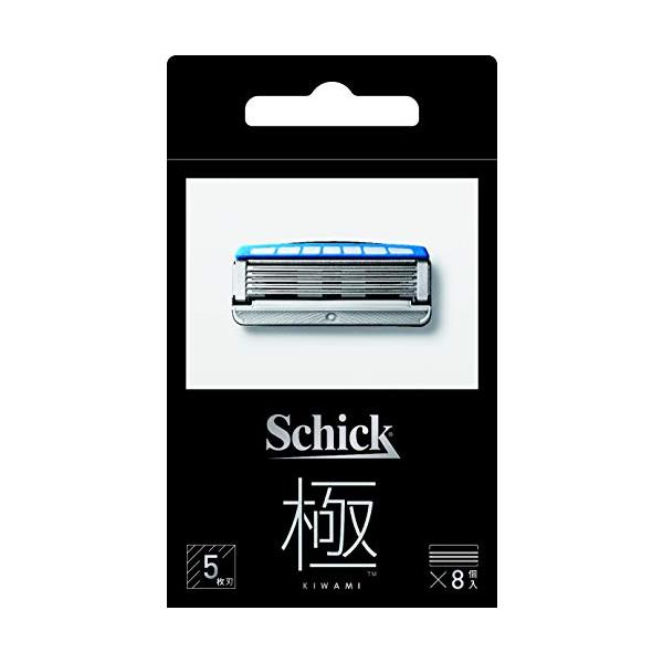 【商品名】　シック Schick 極 KIWAMI 替刃 (8コ入) 5枚刃 カミソリ 髭剃り 【商品説明】　・サイズ:替刃8コイリ・内容量:替刃8コイリ個・原産国:中国・替刃:アメリカ製、シェービング剤:中国製 【サイズ】　高さ : 3....