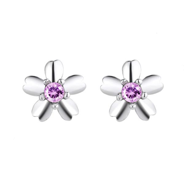 【商品名】　Deelfel ピアス 金属アレルギー対応 レディース セット シルバー925 桜ピアス ジルコニア スタッドピアス 両耳用セット バレンタ 【商品説明】　・【Deelfel ピアス】桜ピアス 天然 ジルコニア ピアス レディー...