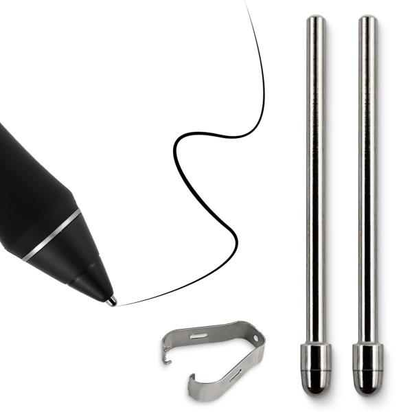 【商品名】　細字のペン先 チタン合金 Wacom Pro Pen 2に対応 摩耗なし ステンレス製 交換用 WACOM Cinitq 16 DTK166 【商品説明】　・ボールペンのスリムなペン先： 滑らかなボールペンのペン先は、本物のペン...