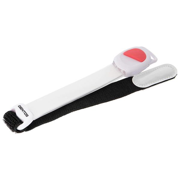 【商品名】　GENTOS(ジェントス) LED セーフティバンド リチウムボタン電池式 SL-A30RD レッド 夜間のジョギング/ウォーキング/サイク 【商品説明】　・サイズ:約幅2.9×長さ17×高さ1.6cm、本体重量:約30g・セッ...