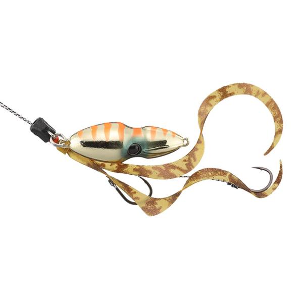 【商品名】　JACKALL(ジャッカル) 鉛式ビンビンスイッチ 45g F-0068 オレンジゴールド 【商品説明】　・Weight:45g 【サイズ】　高さ : 1.40 cm　横幅 : 6.50 cm　奥行 : 14.00 cm　重量 ...