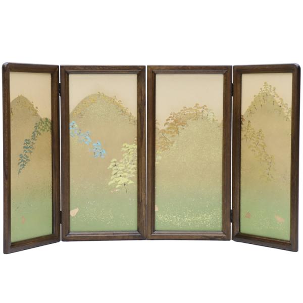 5000円以上お買上で北海道・沖縄・離島を除き国内送料無料(運賃弊社負担）アウトレット品。見本使用、展示品です。アウトレット品 五月人形古代屏風 屏風のみ 20号 松 本金箔押 富士  幅58cm (22a-ya-1313) インテリア デ...