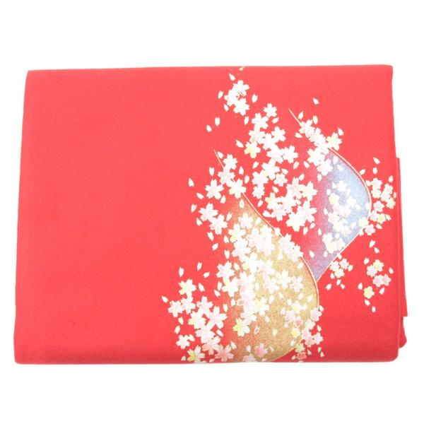 5000円以上お買上で北海道・沖縄・離島を除き国内送料無料(運賃弊社負担）アウトレット品。見本使用、展示品です。アウトレット品 三月毛せん 雛人形用 40×3 洛彩花 金彩 赤毛氈 三段用 幅140cm (22a-ya-2656) インテリ...