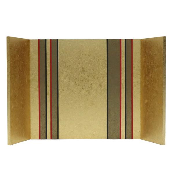 アウトレット品。見本使用、展示品です。アウトレット品 屏風 屏風のみ 30cm 三曲屏風 カラーライン 幅40〜45cm (23a-ya-0338) インテリア ディスプレイ 見切処分品