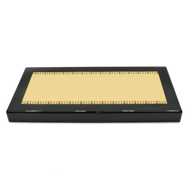 アウトレット品。見本使用、展示品です。アウトレット品 平飾台 台のみ 90号 黒塗 畳張/白黒紋 幅90cm (23a-ya-0484) インテリア ディスプレイ 見切処分品