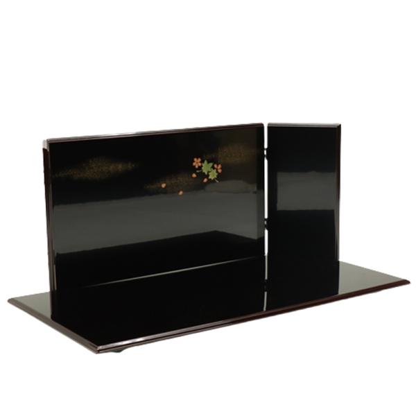 アウトレット品。見本使用、展示品です。アウトレット品 台屏風セット 65cm 桜もみじ蒔絵屏風 飾り幅65cm (24a-ya-0196) インテリア ディスプレイ 見切処分品