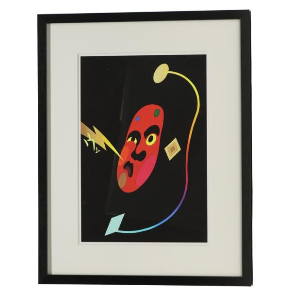 アウトレット品です！見逃しキズ、写真では判別し難い焼けやキズもございます。アウトレット品 額絵 秋月繁 ウム 幅50cm (24a-ya-0322) インテリア ディスプレイ 見切処分品