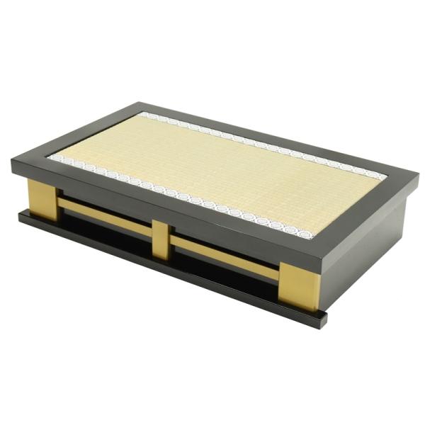 アウトレット品です！見逃しキズ、写真では判別し難い焼けやキズもございます。アウトレット品 平飾台 単品 75 中高床台金格子 組立式 幅75cm (24a-ya-0556) インテリア ディスプレイ 見切処分品