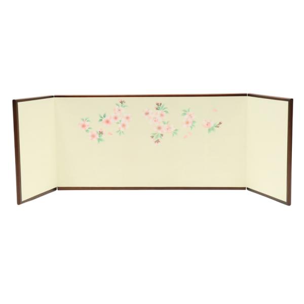 アウトレット品です！見逃しキズ、写真では判別し難い焼けやキズもございます。アウトレット品 インテリア 屏風単品 13号 桜柄 三曲屏風 飾り幅：85〜90cmcm (25a-ya-0143) 雛人形 ディスプレイ 見切処分品