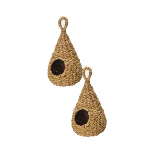 ガーデンアクセサリ バードハウス ホグラ草 ミニ DECORATION （2個入り） 39093 MIRAKANA ガーデン雑貨 インテリア ディスプレイ お洒落 代引き不可【MIRAKANA】ガーデンアクセサリ バードハウス ホグラ草 ミ...