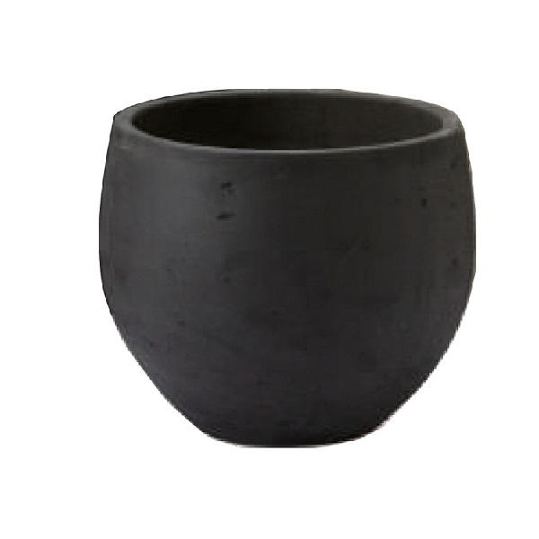 花・観葉植物用ポット カッセル オーブ L 13号/A ダークグレー（1個入り）ks-403h13e [KTp121]中型ポット （代引き不可） ホテル・オフィスビル・店舗 エクステリア ガーデンセメントの風合いを残したナチュラルモダンポッ...