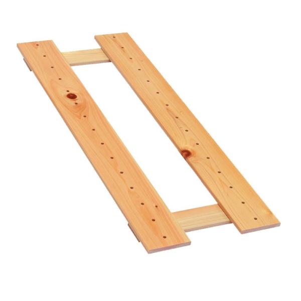 【商品サイズ】幅72cm×奥行き27cm×高さ2cm【重量】約0.7kg ・すのこ棚用の支柱です ・国産ひのき製※2022年3月24日より一部仕様が変更されました。詳しくは下記をご参照ください。