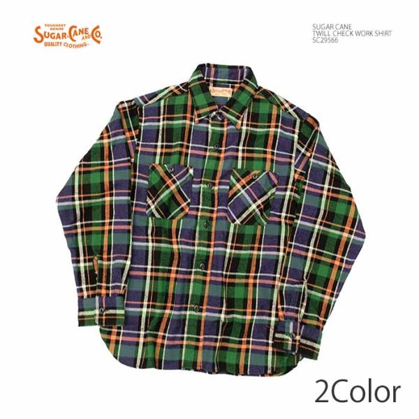 シュガーケーンが資料として保管するヴィンテージをベースに、2本針巻き縫いの縫製や各部の仕様など、1950〜60年代のディテールを再現した王道的なチェックシャツ。1980年代のWINTER RUNのワークシャツから起こした美しい発色のチェック...