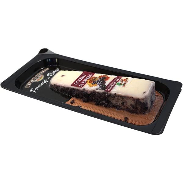 オッチェッリ氏の情熱が生み出した、香り高く滋味あふれる味わい、酔っ払いチーズ 表面の葡萄の搾りかすも食べられます イタリア産 ハード・セミハード チーズ オッチェリ テストゥン アル バローロ 約80g バローロ（ネッビオーロ）ワインの搾り...