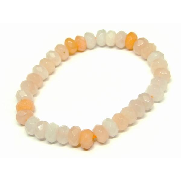 ※画像と同品質のものをお送りします。オリジナルアクセサリー作りに是非どうぞ〜〜（m−m）素材天然サイズ約：重さg　玉径8mm×5mm・±0.5mm　(ゴムは伸縮可)　※ 多少の誤差はご了承下さい。