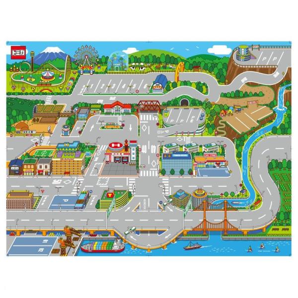 【商品名】　タカラトミー『 トミカ おでかけレジャーマップ 』 ミニカー 車 おもちゃ 男女両用 3歳以上 玩具安全基準合格 STマーク認証 TOMIC 【商品説明】　・パッケージ重量: 0.12 kg・対象年齢 :3歳から・対象性別 :男...