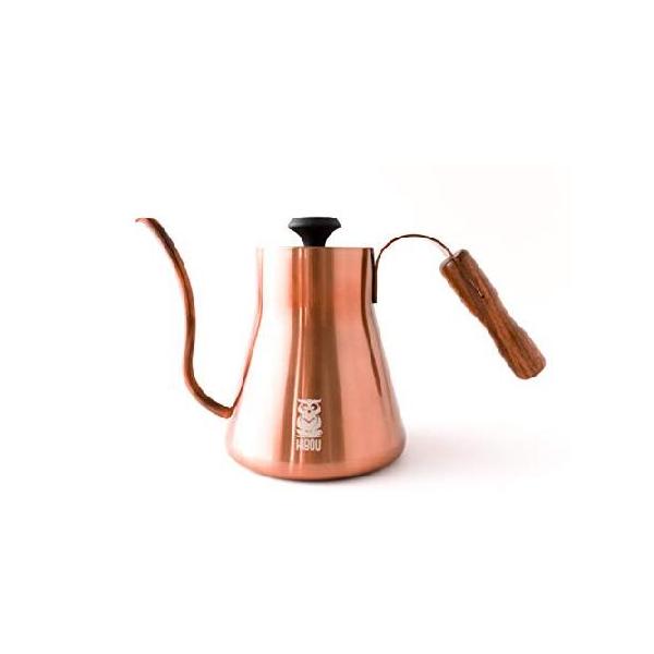 色:銅素材:ステンレススチールブランド:Hibou容量:1.2リットル食器洗い機使用可いつでも最適な温度: ケトルには温度計が内蔵されており、最適な温度でコーヒーを淹れることができます。 望ましい温度範囲は華氏200~200度。コーヒーやお...