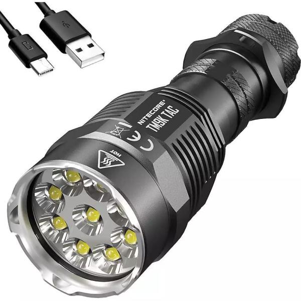 電池：リチウムイオン電池1本必要。製品寸法 : 12.5 x 3.99 x 2.79 cm; 218.57 g特殊機能:点滅、防水色:黒再充電可能な動力源材質 アルミニウム付属品:充電ケーブル、電池付属。QCサポートでUSB C充電式- U...