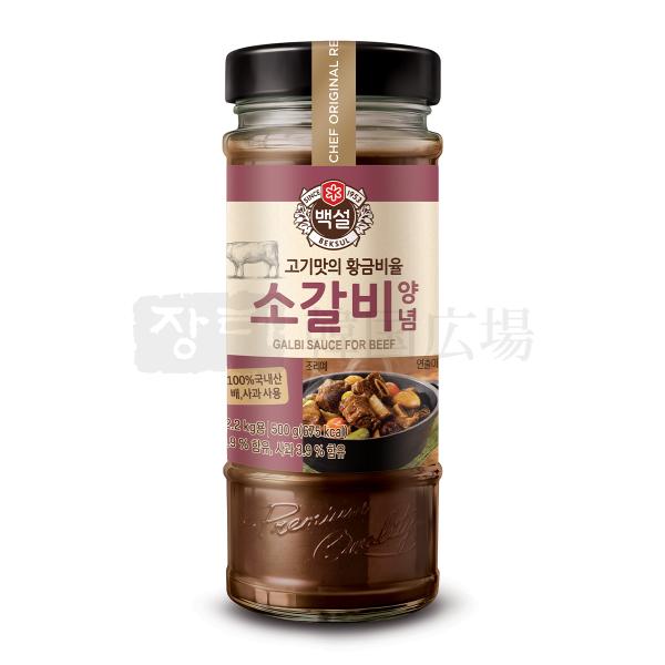 100％韓国産梨、りんご使用[名称]　焼肉のたれ [原材料名]　しょうゆ、砂糖、果糖ぶどう糖液糖、梨ピューレ、たまねぎピューレ、りんごピューレ、にんにく、清酒、こしょう、ねぎエキス/調味料（核酸）、カラメル色素、酸味料、増粘剤（キサンタンガ...