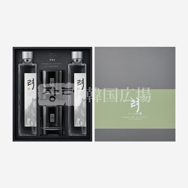 [品目]　焼酎[品名]　蒸留焼酎　REAギフトセット[アルコール分]　25％[内容量]　375mlx2、グラスx2（専用手提げ袋が付いてます）[原産国名]　大韓民国[製造元]　株式会社クッスンダン[原材料名]　米、サツマイモ、こうじ、酵母[...