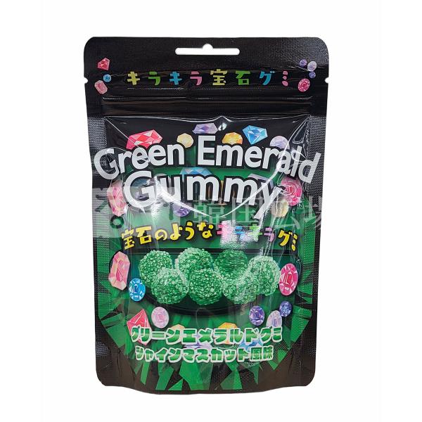 [名称]　グミキャンディー[原材料名]　白ザラ糖、水あめ、砂糖、ゼラチン/甘味料（D-ソルビトール）、pH調整剤、香料、ゲル化剤（ペクチン、アラビアガム）、着色料（食用黄色4号、食用青色1号）、乳化剤、（一部に豚肉・ゼラチンを含む）[内容量...