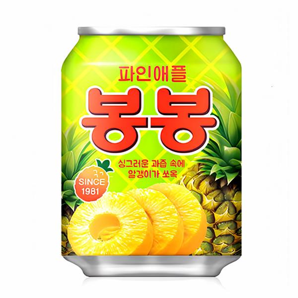 [名称]　清涼飲料水 [原材料名]　シロップ、パイナップル、パイナップル濃縮液 / クエン酸（結晶）、L-アスコルビン酸 [内容量]　238ml[賞味期限]　別途記載  [保存方法]　直射日光及び高温多湿を避けて保存してください。  [原産...