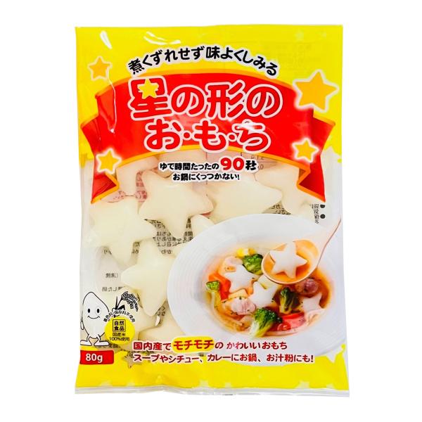 [名称]　米加工品[原材料名]　うるち米粉（国内産）、馬鈴薯でん粉（国内産）、食塩（国内産）/グリシン、pH調整剤[内容量]　80g[賞味期限]　別途記載 [保存方法]　直射日光、高温多湿の場所での保存は避けてください。  [製造者]　大新...