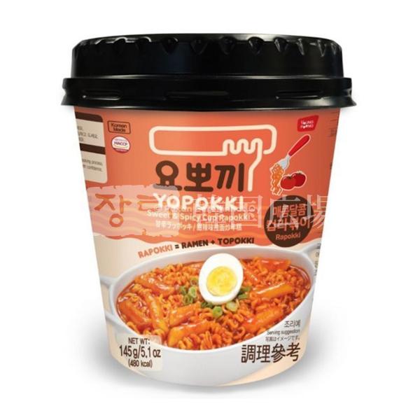 [名称]　即席トッポギ・ラーメン（ラッポッキ） [原材料名]　【トッポギ餅】米粉、食塩/クエン酸、酒精【油揚げめん】小麦粉、植物油脂、でん粉、小麦たんぱく、食塩/pH調整剤、増粘剤（ポリアクリル酸Na、グアーガム、キサンタン、アルギン酸Na...