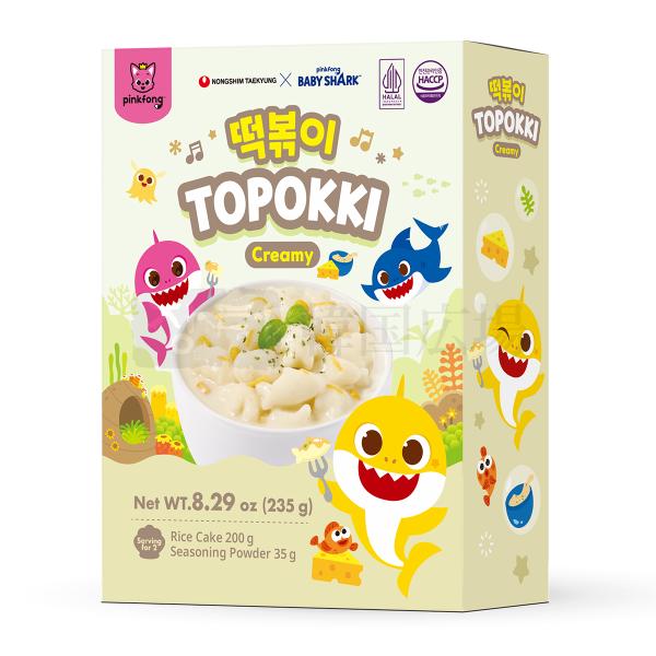 [名称]　トッポギセット[原材料名]【トッポギ】 米（外国産または韓国産）、精製塩、クエン酸、酒精【ソース】 ホエイパウダー、混合粉乳、クリーム味パウダー、砂糖、精製塩、チーズパウダー、パセリなど。[内容量]　235g(トッポギ200g、ソ...