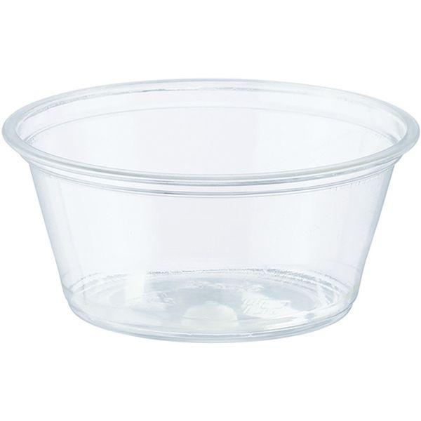 ・透明度が高く、しっかりした厚みのデザート向けPETカップです。・耐油性・耐薬性に優れています。・展示会やイベントなどの試飲、アウトドアのデザートにおすすめです。・別売で「A-PETドームフタ74mm口径用穴なし」があります。・容量：90m...