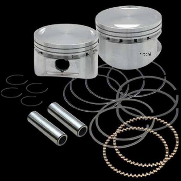 S&amp;S フラットトップピストンセット84年-99年のEVOビッグツインで、103cuiのボアアップ車両ボア：3-5/8in　+0.030オーバーサイズデッキハイト：1.200in　ストローク：5in材質：鍛造アルミニウム【特長】S&...