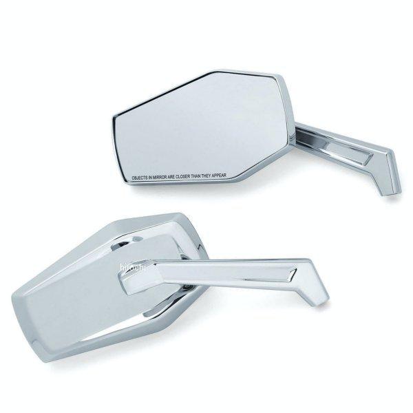 クリアキン Kuryakyn HEX ミラー クローム汎用カラー:クロームミラー:幅51/2in×高さ31/2inボルトサイズ:5/1618素材:ダイキャストアルミ内容物:Left Mirror×1Right Mirror×15-16-18...