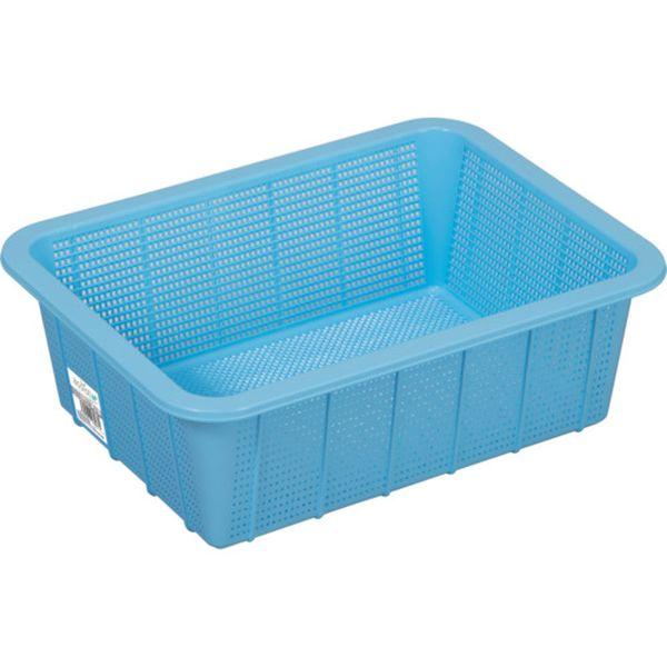 ・食器の水切りはもちろん、書類などの整理収納にも使用できます。・ザル、カゴ・色：ブルー・外形寸法(mm)幅：390・外形寸法(mm)奥行：295・外形寸法(mm)高さ：130・タイプ：深2型・有効内寸(mm)間口：310・有効内寸(mm)奥...