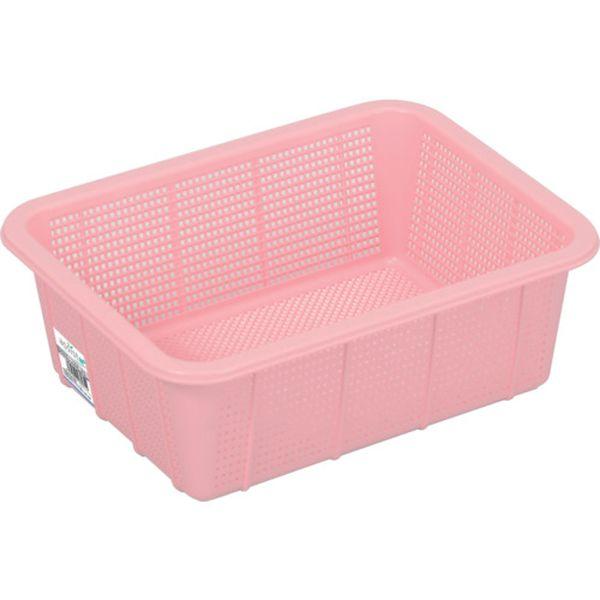 ・食器の水切りはもちろん、書類などの整理収納にも使用できます。・ザル、カゴ・色：ピンク・外形寸法(mm)幅：300・外形寸法(mm)奥行：230・外形寸法(mm)高さ：105・有効内寸(mm)間口：235・有効内寸(mm)奥行：165・有効...