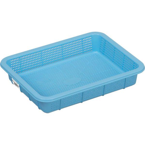 ・食器の水切りはもちろん、書類などの整理収納にも使用できます。・ザル、カゴ・色：ブルー・外形寸法(mm)幅：300・外形寸法(mm)奥行：230・外形寸法(mm)高さ：55・タイプ：浅3型・有効内寸(mm)間口：255・有効内寸(mm)奥行...