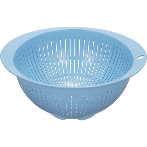 ・樹脂製で水に強く水切りに最適です。・中底が広くたっぷり水切りが可能です。・SIAA抗菌加工で清潔にお使いいただけます。・食洗機対応です。・電子レンジ対応です。(耐熱温度120℃)・持ちやすく水切れがいいです。・水切りに。・色：ブルー・外形...