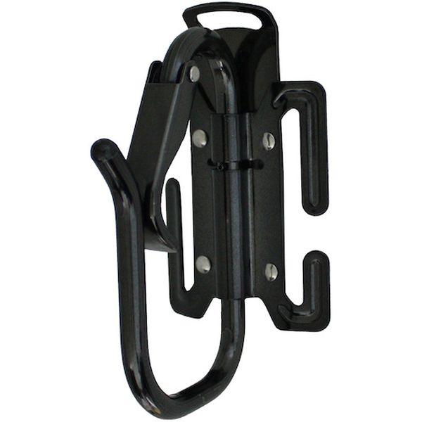 ・落下防止用コード取付穴付きです。・パズルプレート採用で取付簡単・折りたためる可動式タイプ・脱着がしやすく落下しにくい・建築・建設作業用の工具差し・色：BlackMetallic・適合ベルト幅(mm)：60・メタリック仕様・スチール・生産国...