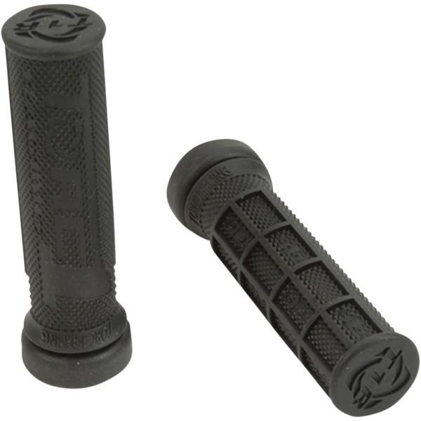 TORC1 ホールショット グリップ ミディアムカラー：ブラック7/8インチ(約22.2mm)径ハンドルバー用ハーフワッフルデザインサムスロットルに対応グリップグルー付き左右ペア0630-24623550-0200ヤフー HD店