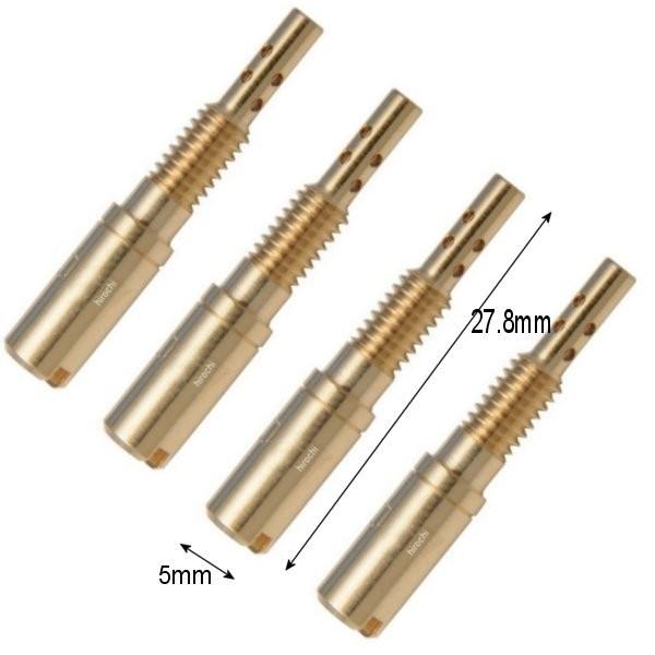 パイロットジェット(スロージェット)全幅(直径)5mm/先端全幅(直径)2.5mm x 全長27.8mmN224.103-47.5 (4個入り)1005-0087EBC224-47.5ヤフー HD店