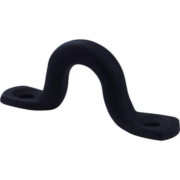 ・ビス止め仕様で簡単に取付可能です。・DIYに使いやすいカラー仕様の荷役金物です。・狭い接地面への取り付けに最適です。・物を吊るしたり、引っ掛ける際に。・表面処理：塗装・A(mm)：50・d(mm)：4.2・色：ブラック・B(mm)：18・...