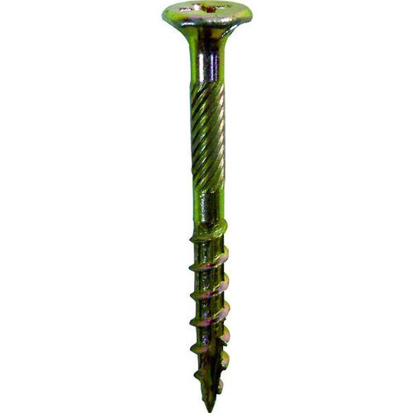 ・堅木用ビスです。・ローレット加工が堅い木材も強硬突破します。・寸法(mm)d：4.2・全長(mm)：45・ねじ部長さ(mm)：23・頭部径dk(mm)：8.2・適合ドライバー：プラスNo.2・ローレット：1段・寸法(mm)d×全長：4.2...