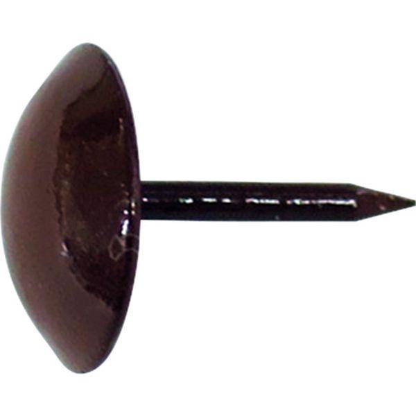 ・椅子の革張りなどに使用します。・購入しやすい少量パックです。・寸法(mm)d：1.24・全長(mm)：13・頭部径(mm)：10・表面処理：茶・HP　椅子鋲　茶・スチール・塗装・生産国 日本・JANコード 4962123831908・質量...