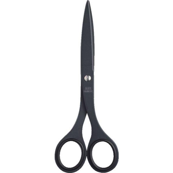 ・ALLEXを代表するオールステンレスシリーズです。・粘着テープやのりの付きにくいフッ素コート仕様です。・事務用・刃長(mm)：68・刃厚(mm)：2.5・全長(mm)：165・板厚(mm)：2.5・リング色：黒・リング色：黒・刃：ステンレ...