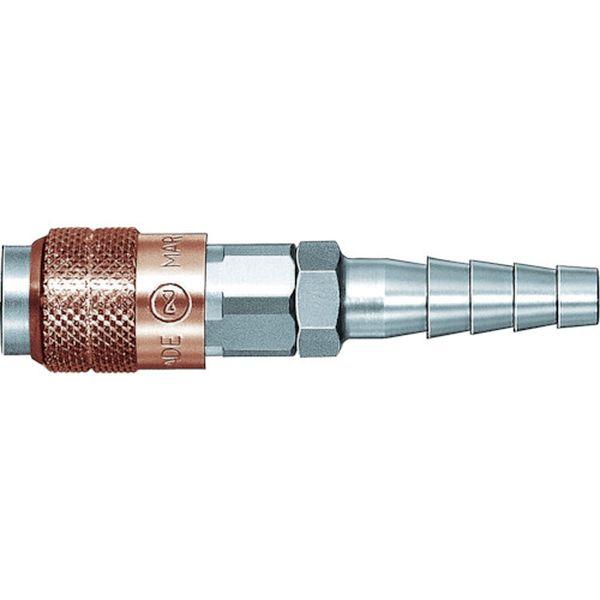 ・誤接続防止のため、酸素用と燃料ガス用のはめ合いサイズとスリーブ色を変え安全性を追求します。・本体はクロムメッキ仕様で耐食性に優れ、プラグには焼き入れを施し耐久性も向上します。・ゴムホース取付用・品名：燃料ガス用ソケット・適合流体：燃料ガス...