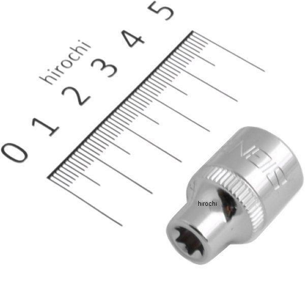 シグネット 3/8DR E8 ヘクスローブソケット (E型)・サイズ：E8・内径寸法(mm)：7.52・ねじサイズ：M6-7・差込角(インチ DR)：3/8・ソケット外径(D1先端部；mm)：10.5・ソケット外径(D2差込部；mm)：17...