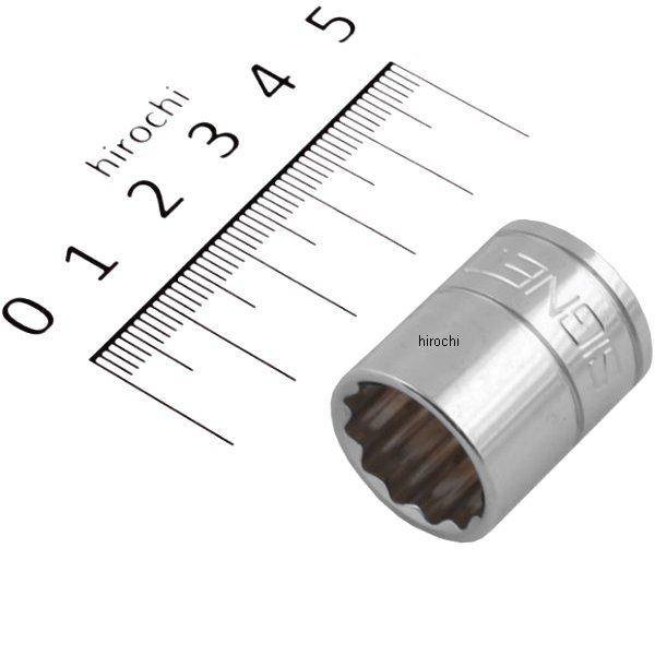 シグネット 3/8DR 15mm ソケット (12角)・サイズ(mm)：15・差込角(インチ DR)：3/8・ソケット外径(D1先端部；mm)：21・ソケット外径(D2先端部；mm)：21・ソケット深さ(e；mm)：13・全長(L；mm)：...